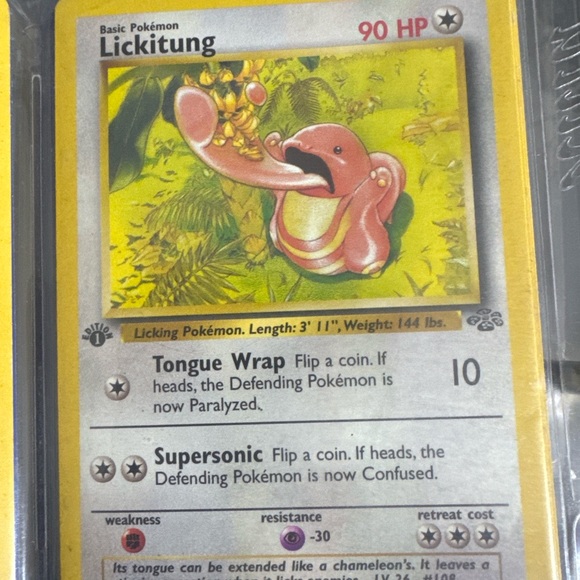 Pokemon | Toys | St Edition Lickitung Pokmon Card Jungle Set 1999 Wotc ...